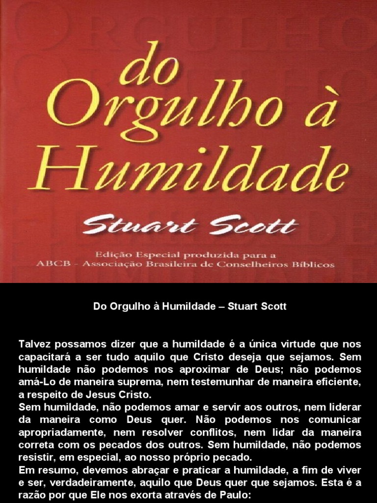 Do Orgulho à Humildade: Reflexões Cristãs | PDF | Carreira e ...