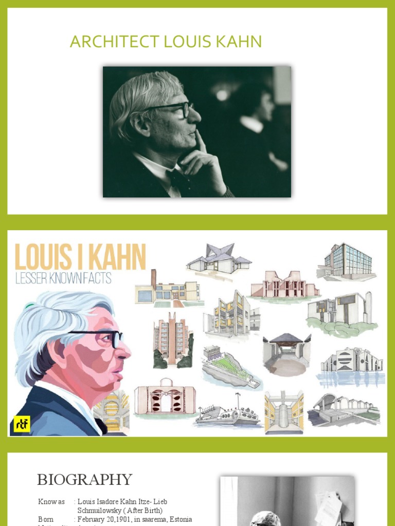 Louis Kahn: Architect and Innovator | PDF | Stairs | Concrete