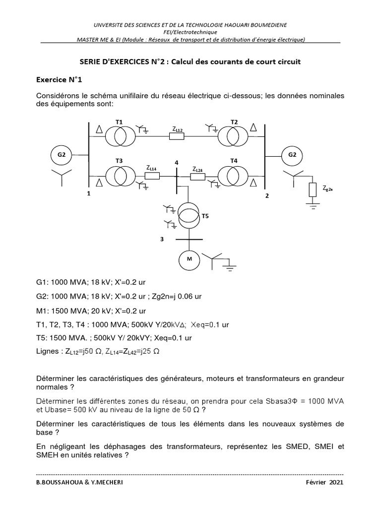 Calcul des courants de court-circuit électrique | PDF | Électricité ...