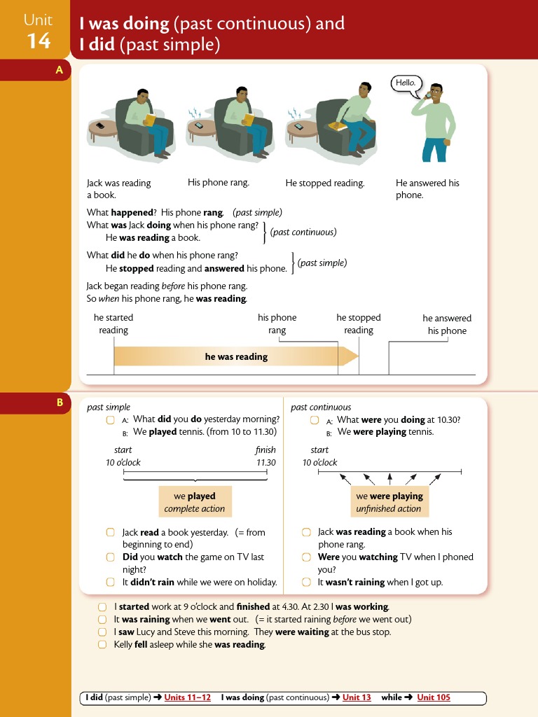 Past Simple Past Continuous | PDF