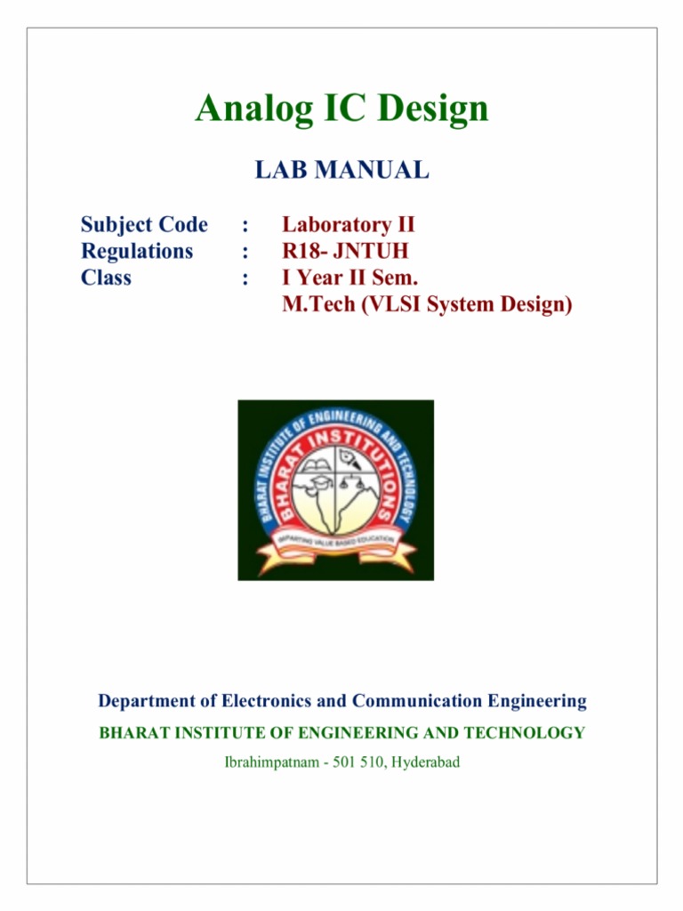Analog Ic Design | PDF