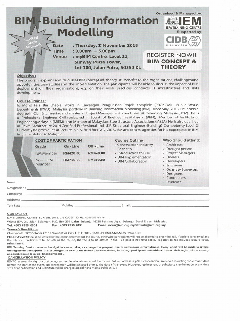 IEM - Building Information Modelling | PDF