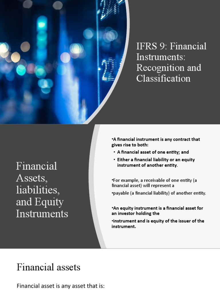 IFRS 9financial Instruments | PDF | Option (Finance) | Stocks