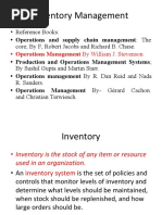Inventory Management Notes | PDF | Inventory | Stocks