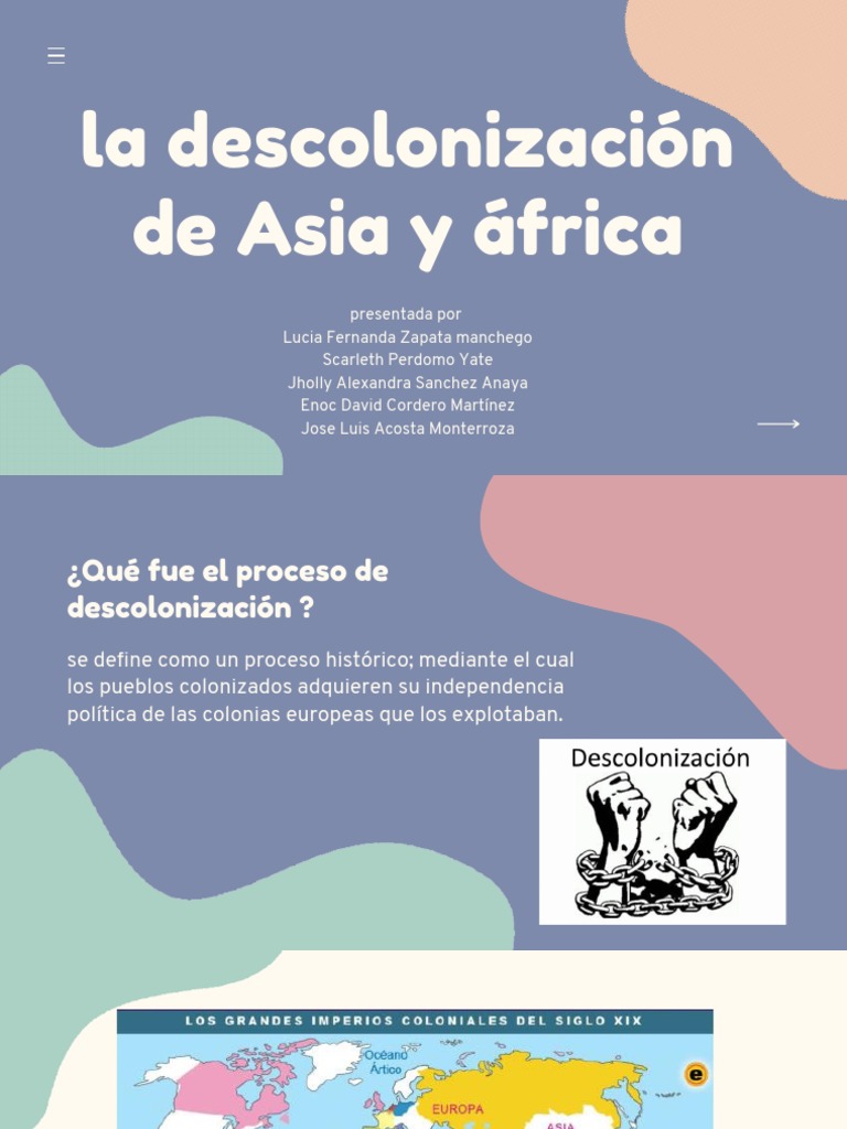 Descolonización de Asia y África | PDF | Descolonización | Colonialismo