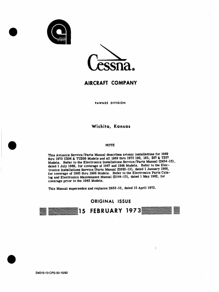 Cessna.: Aircraft Company | PDF