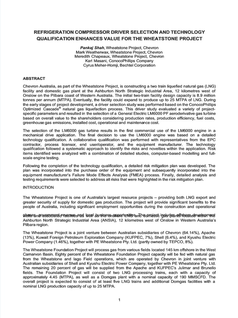PDF Refrigeration Compressor Driver Selection | PDF | Gas Turbine ...