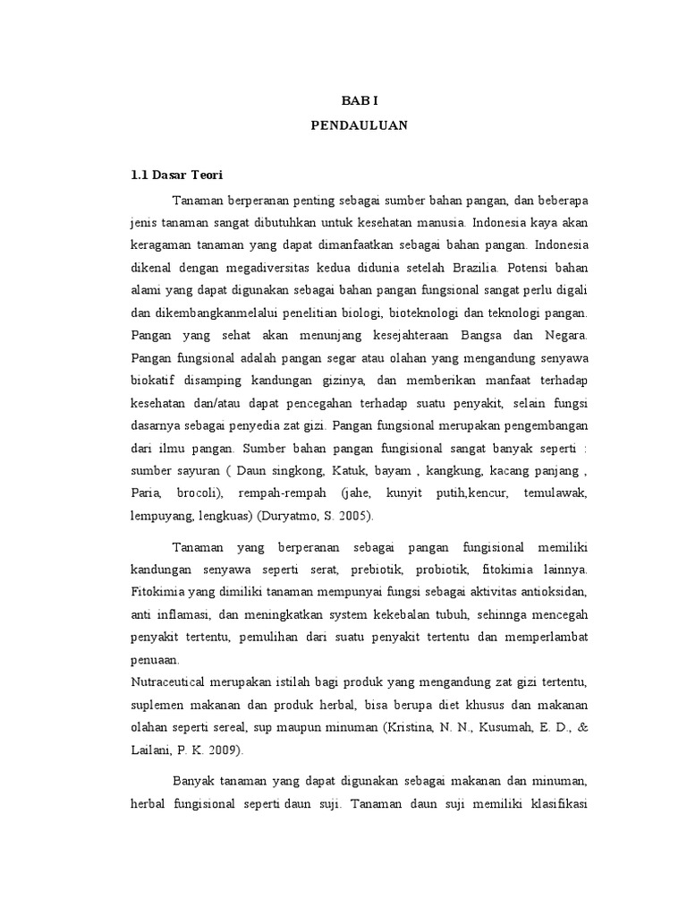 Laporan Bab 1 Dan Daftar Pustaka | PDF