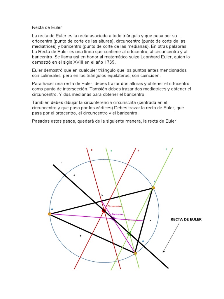 Recta de Euler | PDF