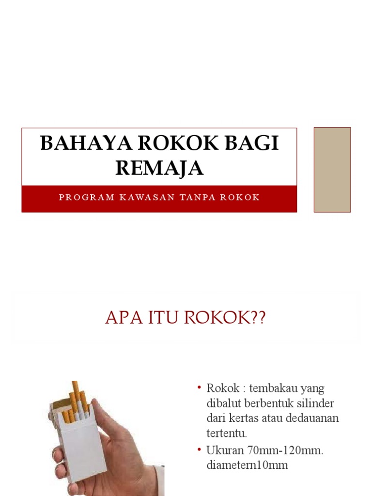 Bahaya Rokok Bagi Remaja | PDF