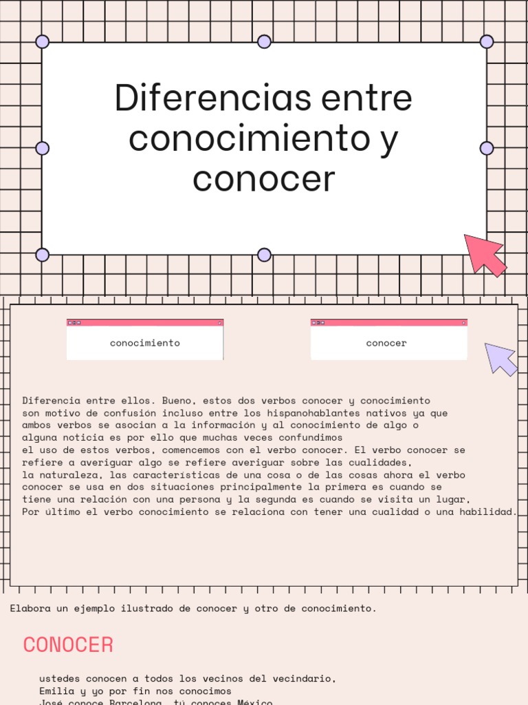 Diferencias entre saber y conocer | PDF