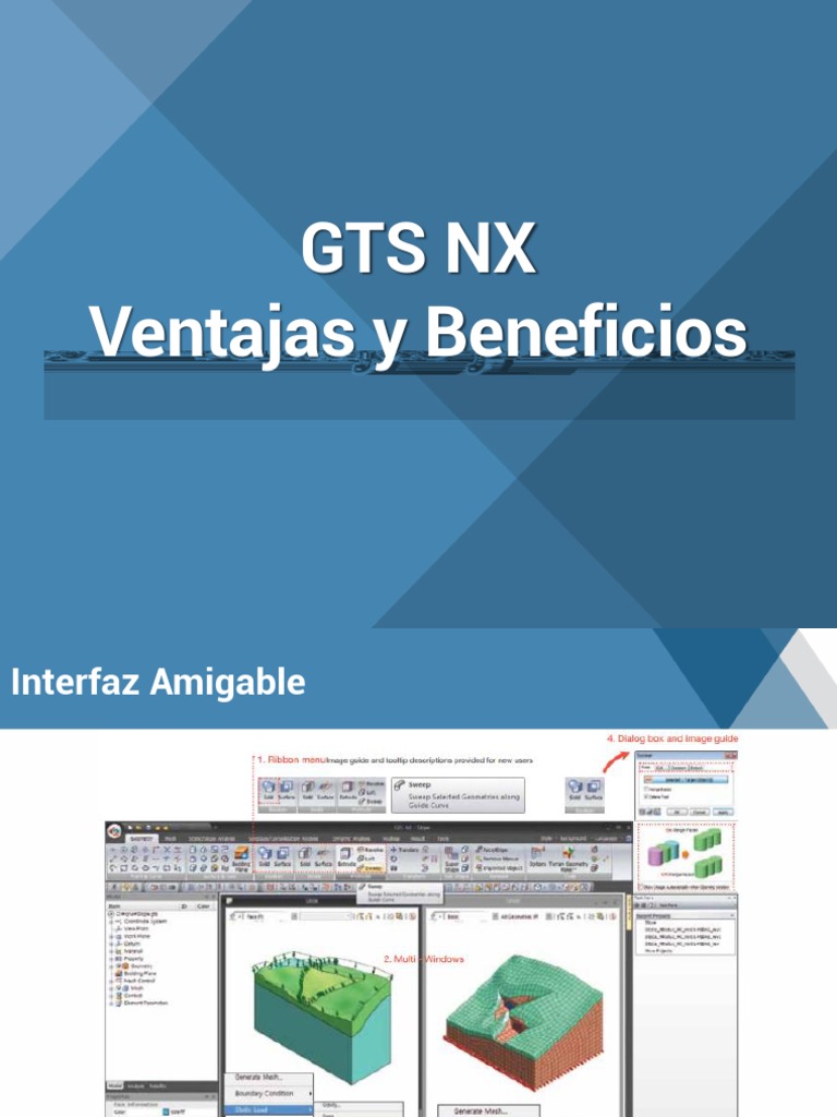 GTS NX - Ventajas y Beneficios | PDF | Túnel | Fundación (Ingeniería)