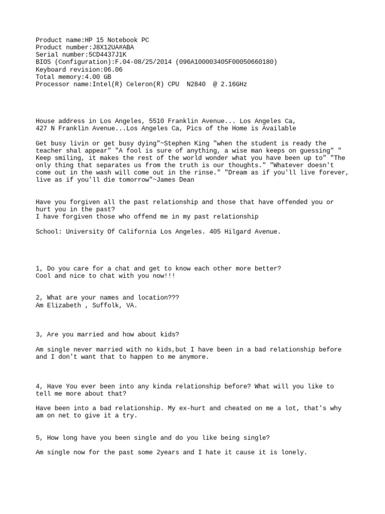 Chatting Format 1 | PDF