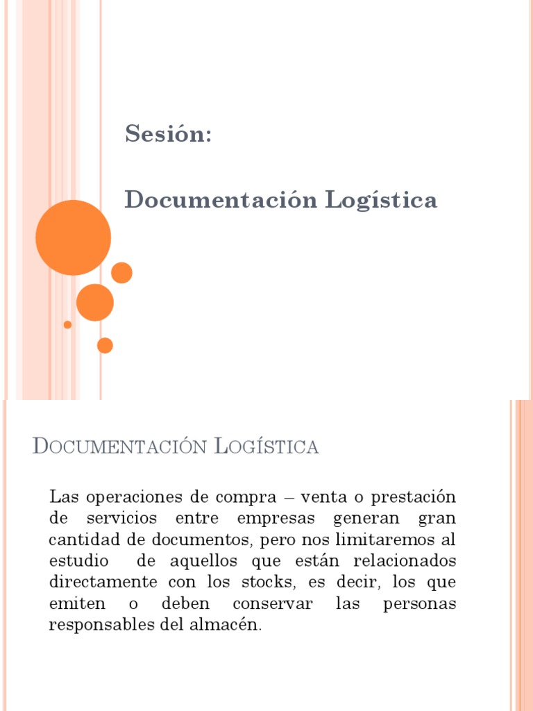 Documentación Logística Esencial | PDF | Logística | Recibo