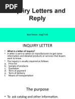 Contoh Inquiry Letter | PDF | Media Manipulation | Business Economics