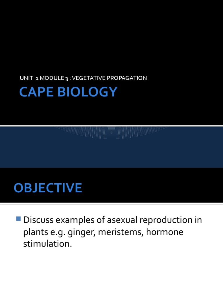 Unit 1 Module 3 Types of Asexual Reproduction l6 | PDF