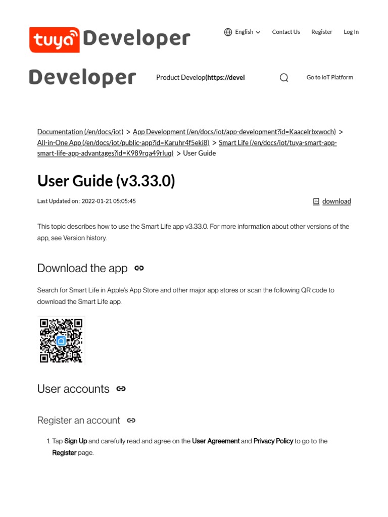 Tuya Developer User Guide | PDF | Ios | Wi Fi