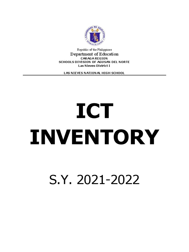 Cover Page Ict Inventory | PDF