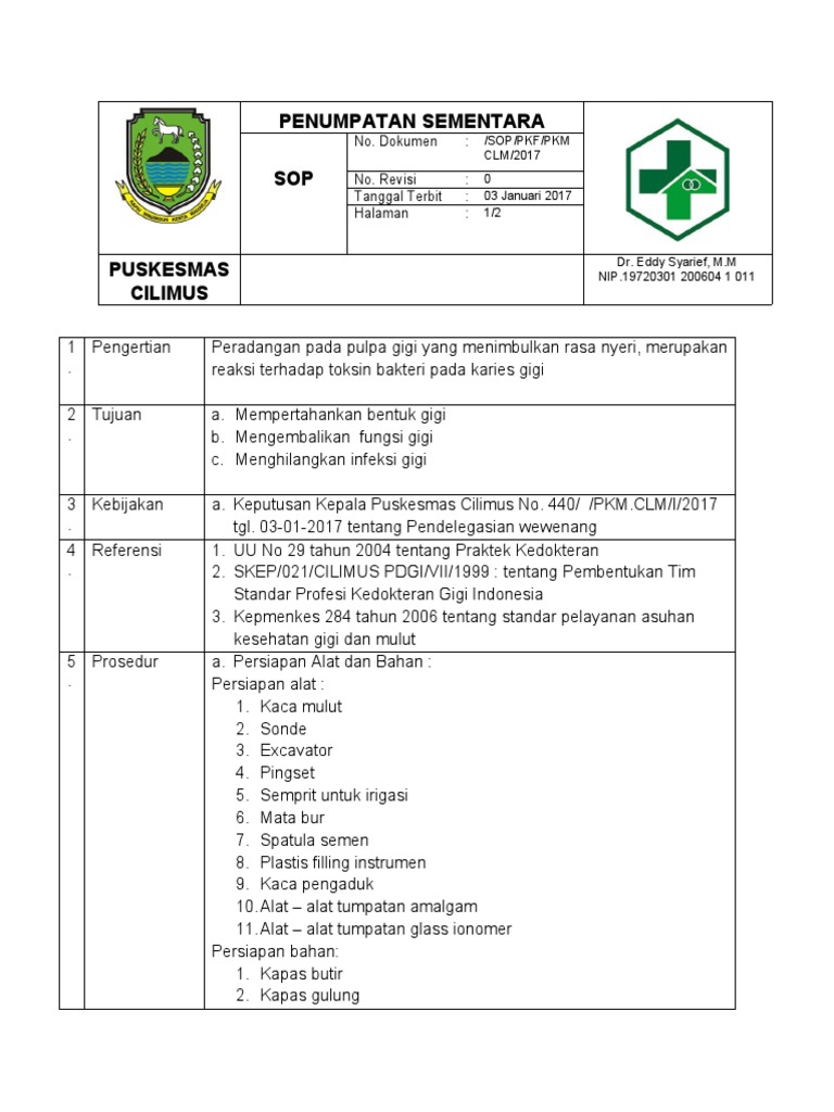 Spo 8 Penumpatan Sementara | PDF