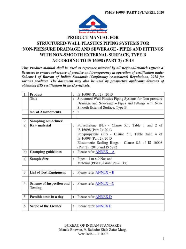 IS 16098 Part 2 APRIL 2020 | PDF