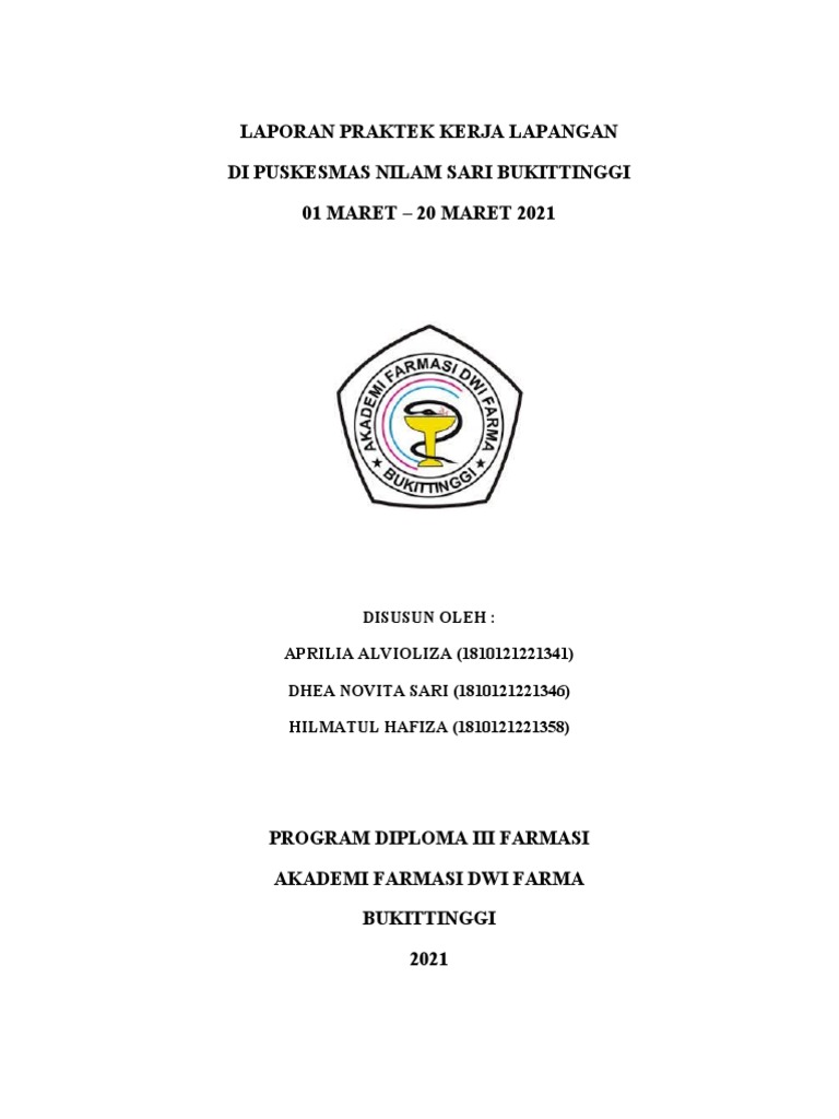 Laporan PKL Puskesmas | PDF