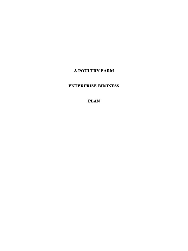 Business Proposal For Poultry | PDF | Poultry | Poultry Farming