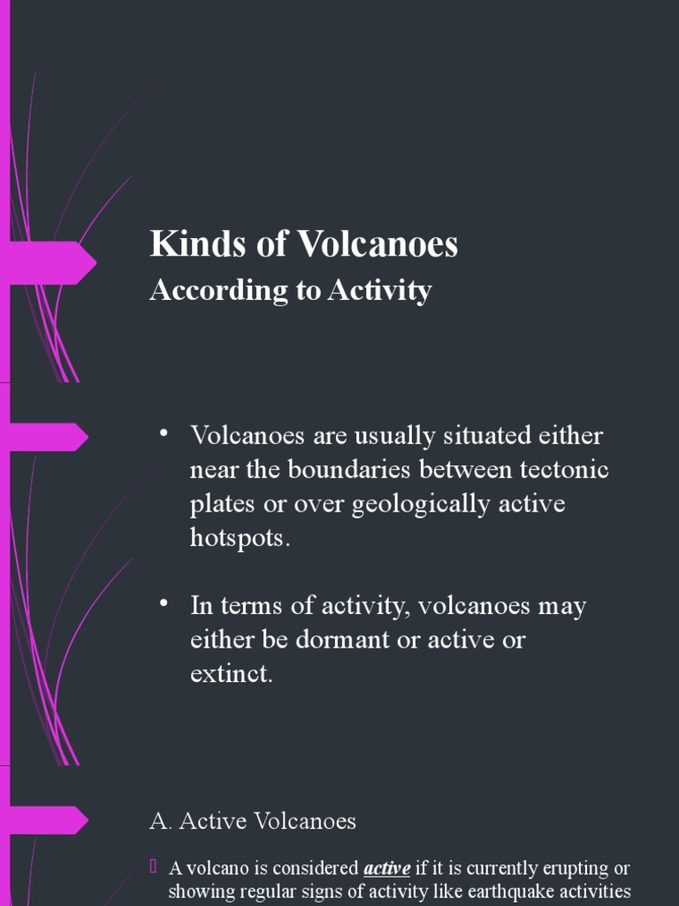 Types of Volcanoes: Active, Dormant, Extinct | PDF | Social Science ...