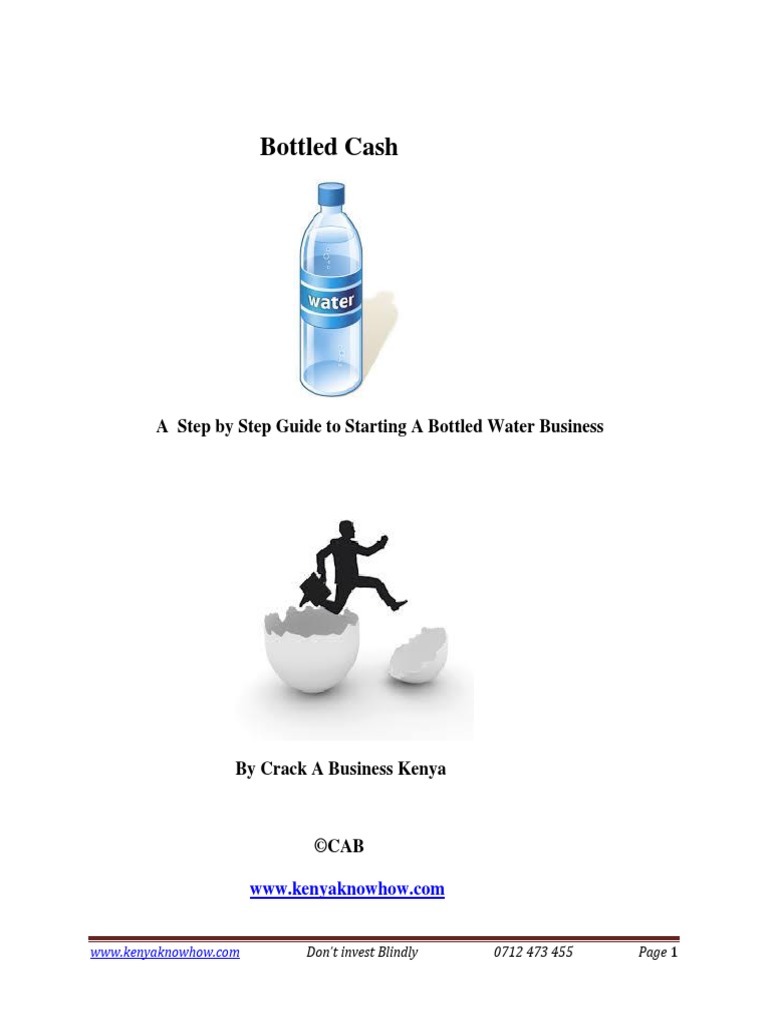 Bottled Water Business Guide | PDF | Filtration | Water Purification