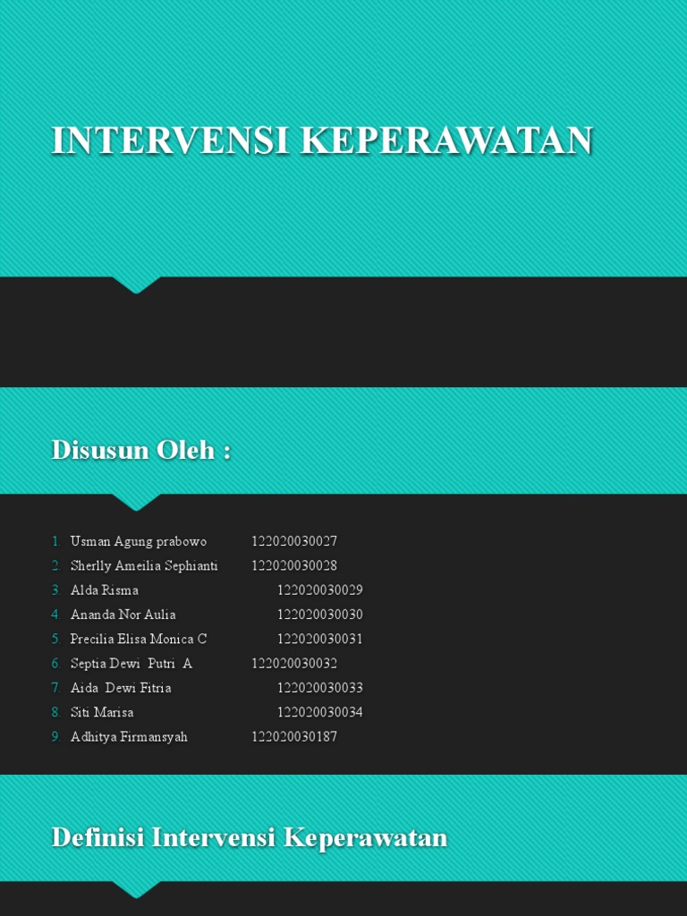 Intervensi Keperawatan | PDF