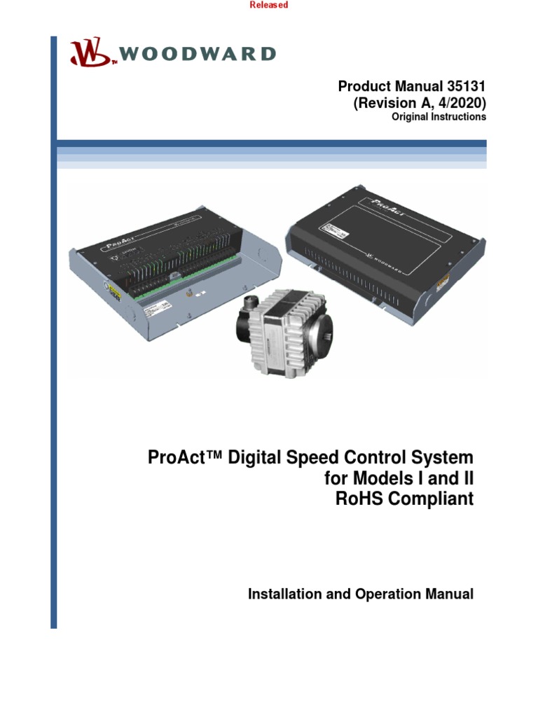Proact™ Digital Speed Control System For Models I and Ii Rohs Compliant ...