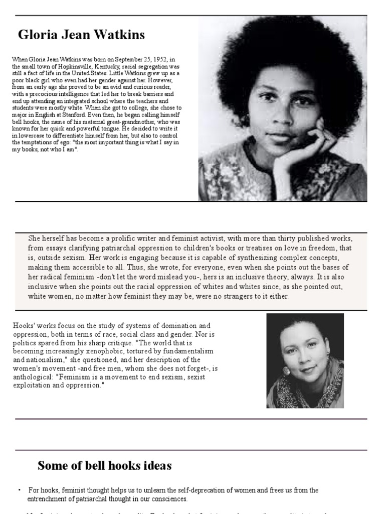 Feminist Gloria Jean Watkins | PDF