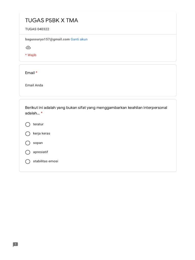 Tugas P5BK X Tma | PDF