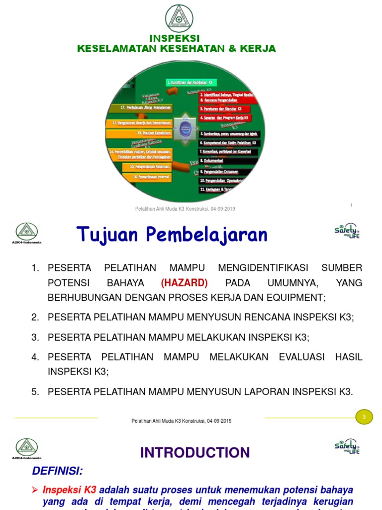Inspeksi K3 | PDF | Teknologi & Rekayasa