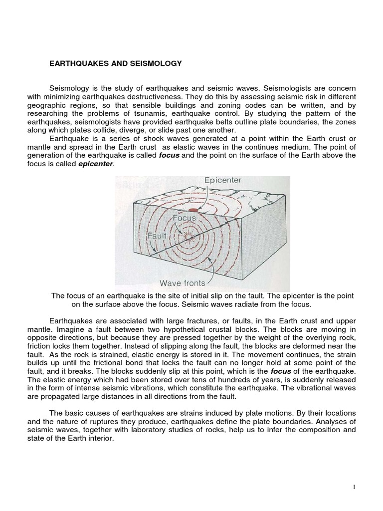 Earthquakes and Seismology | PDF | Earthquakes | Geophysics
