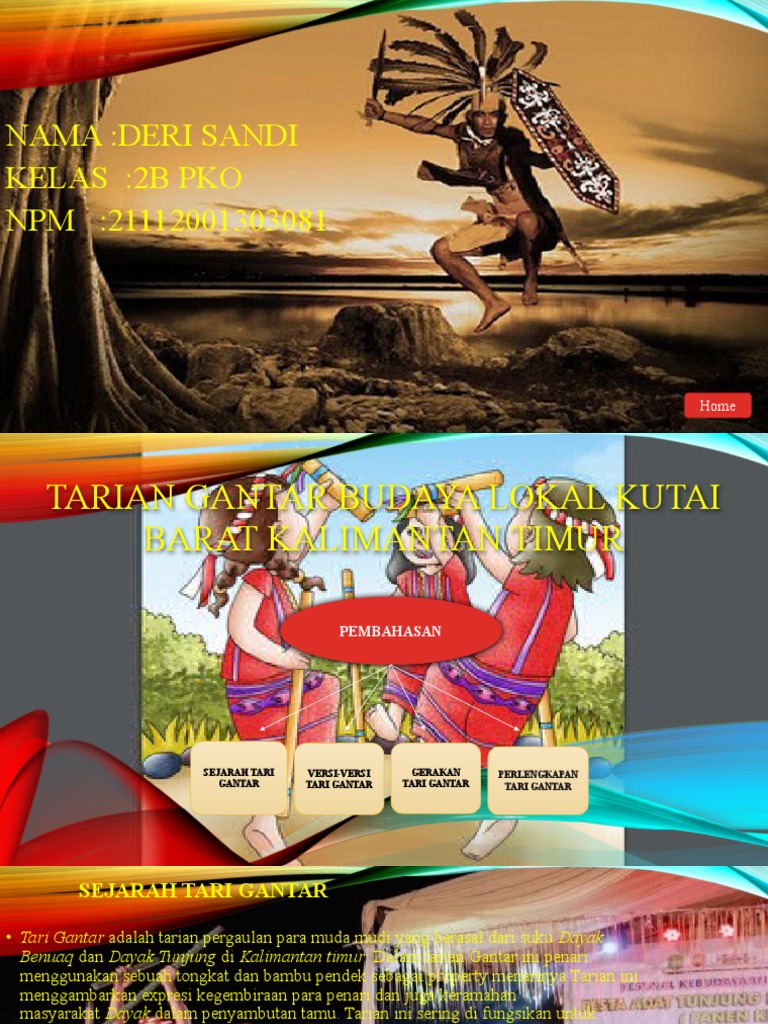 Tari Gantar: Budaya Dayak Kalimantan | PDF