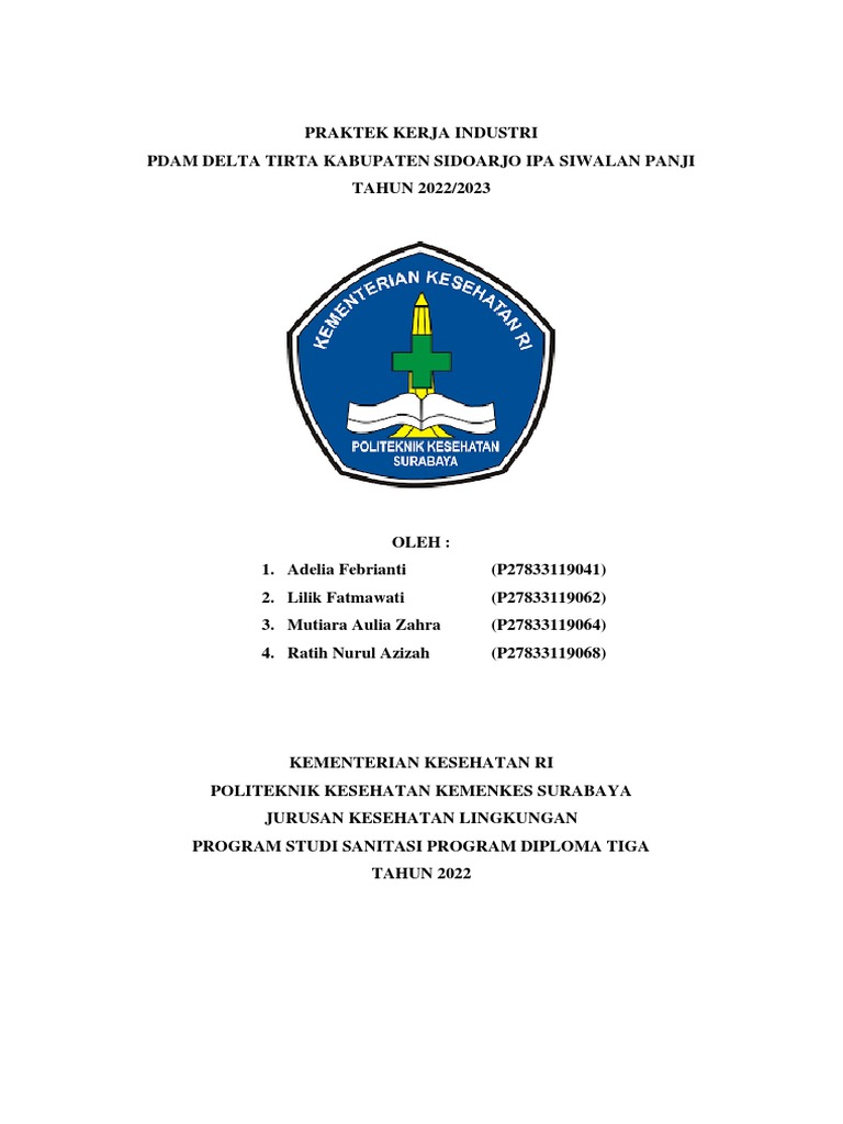 Kel 9. Pdam Delta Tirta Sidoarjo | PDF