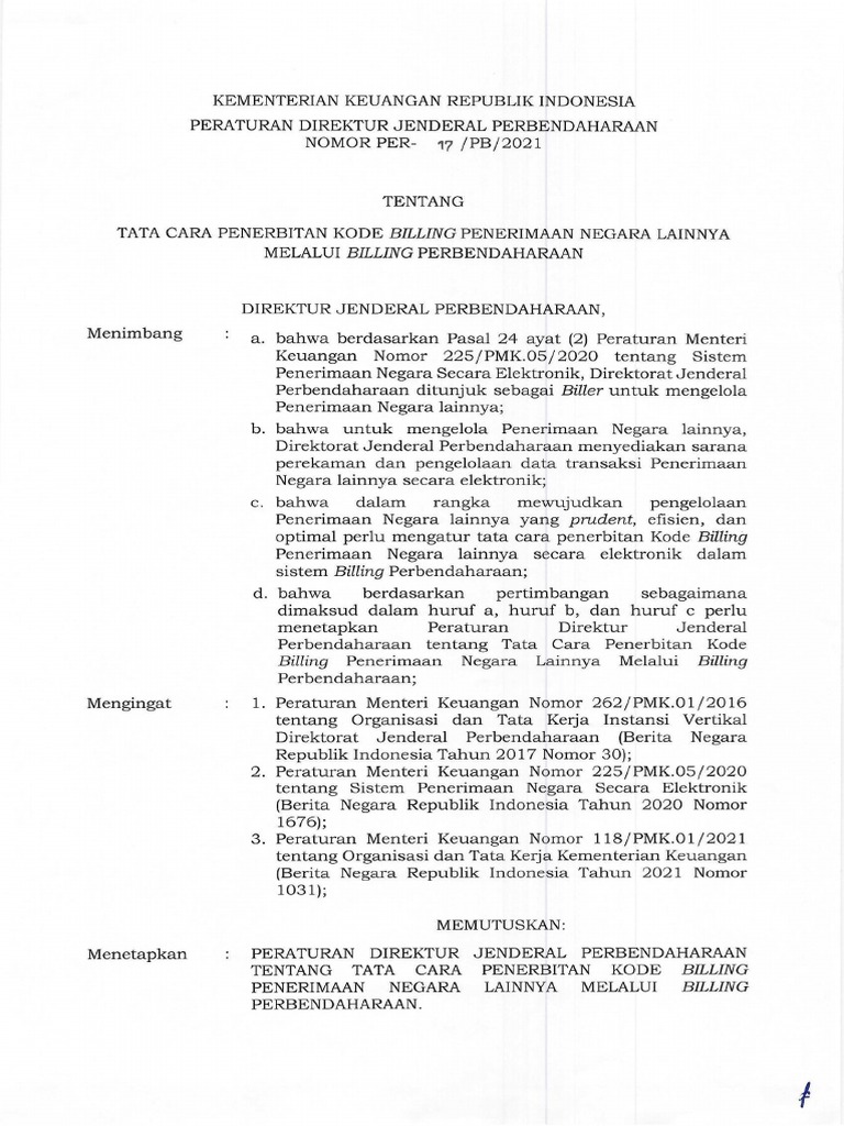 PER - 17 - PB - 2021 TBS Treasury Billing System | PDF