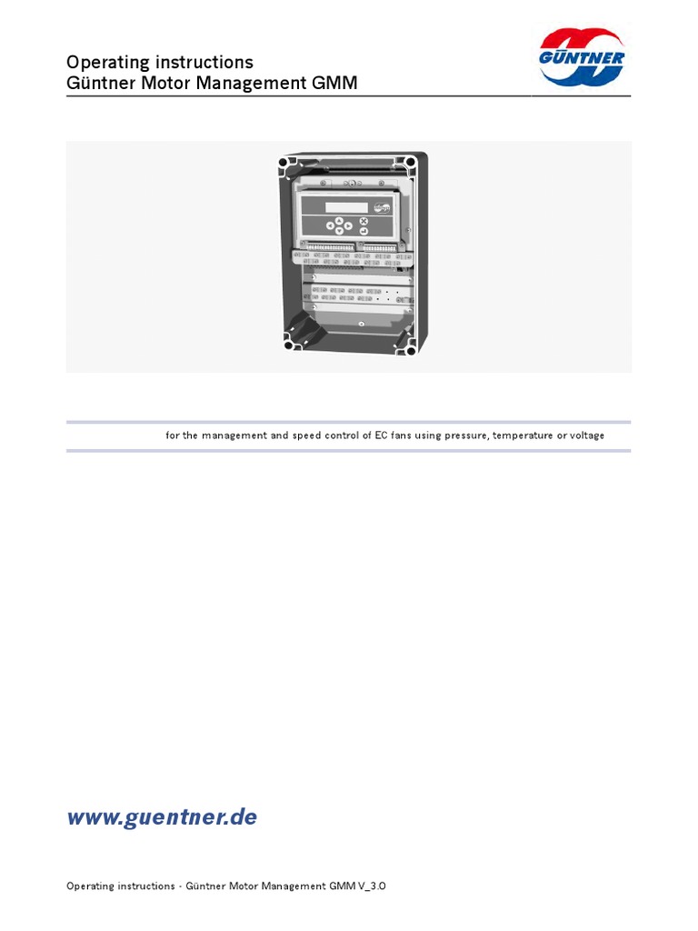 Guentner GMM EC Manual Version3.0 EN | PDF | Fuse (Electrical) | Power ...