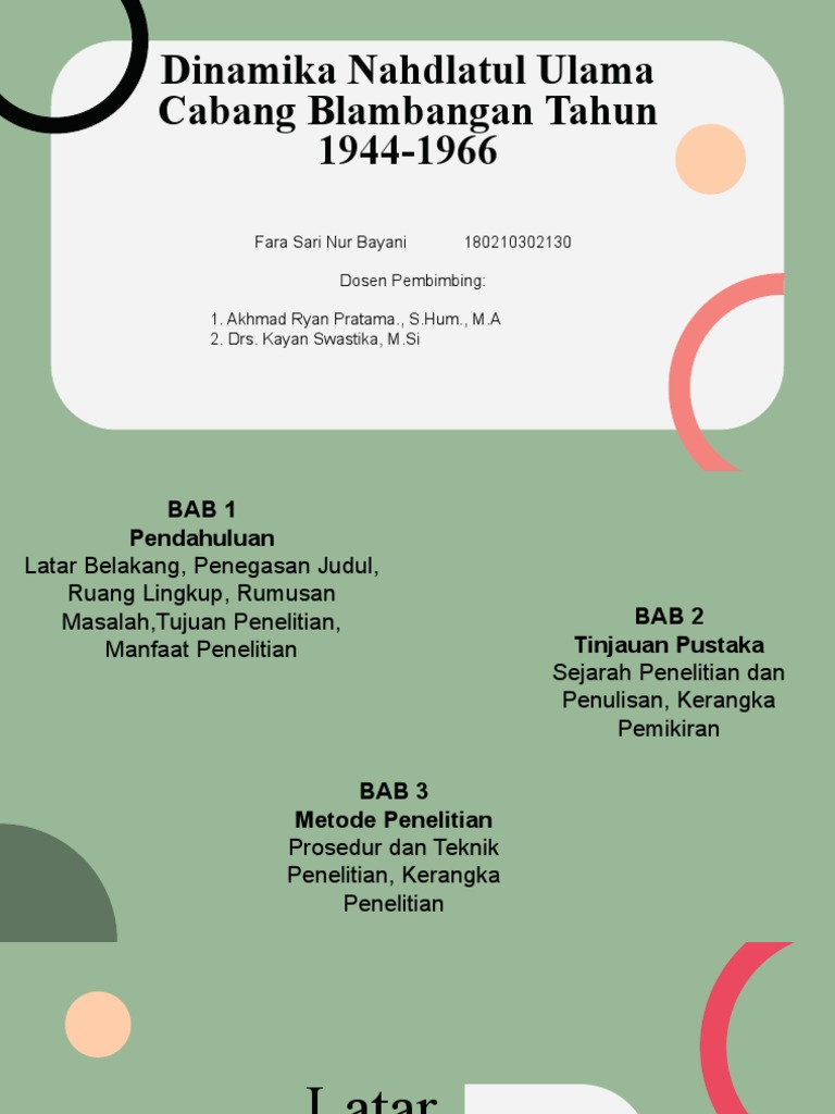 Dinamika NU Blambangan 1944-1966 | PDF