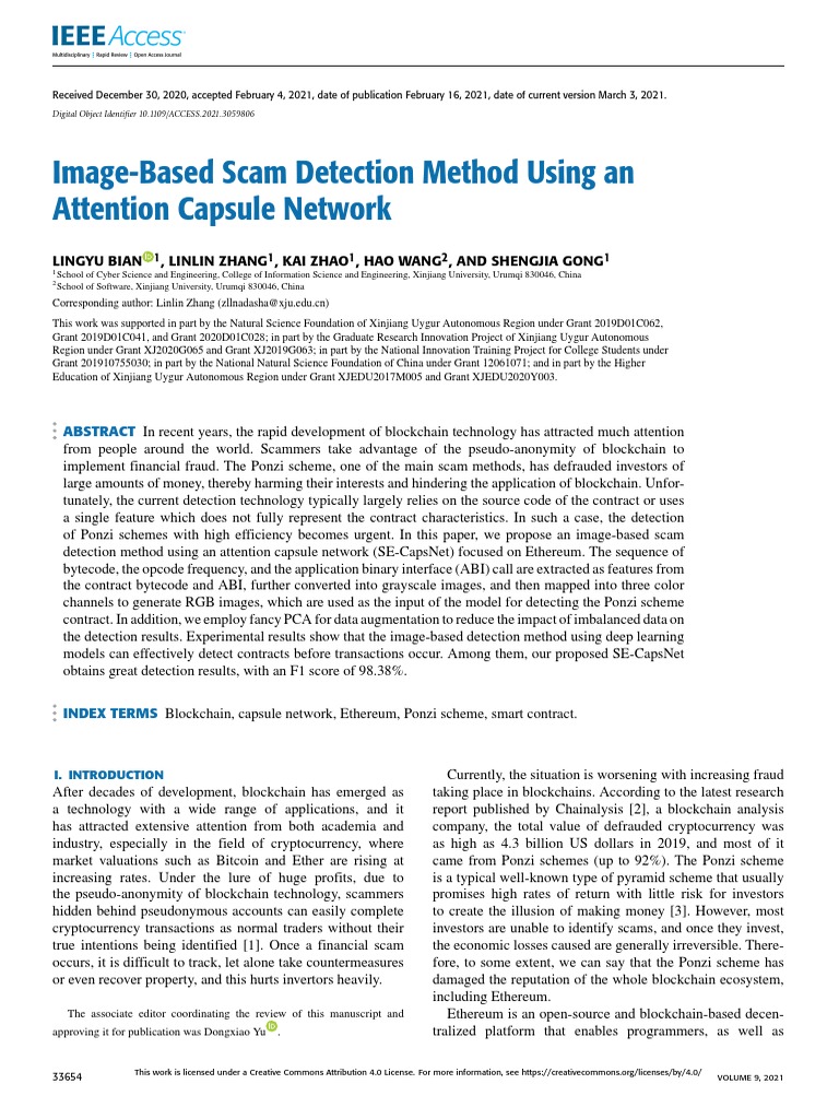Image-Based Scam Detection Method Using An Attention Capsule Network | PDF