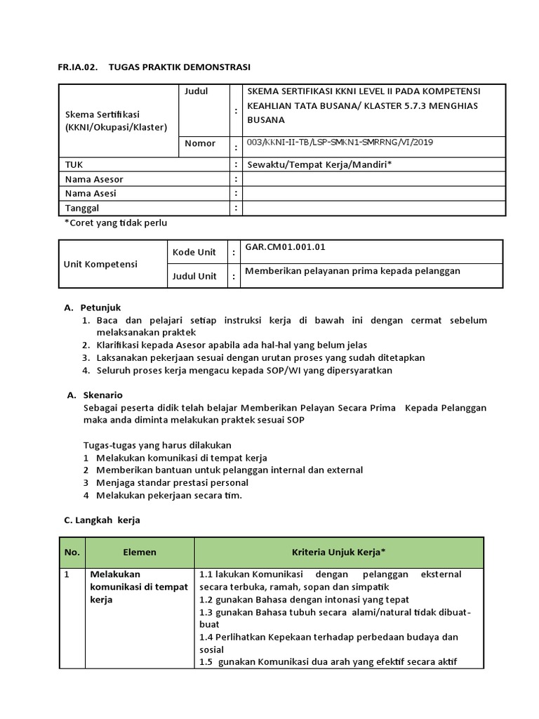 FR - Ia.02. Tugas Praktek Demonstrasi | PDF