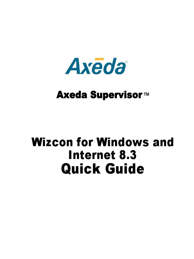 Wizcon For Windows and Internet 8.3 Quick Guide | PDF | Login | Icon ...