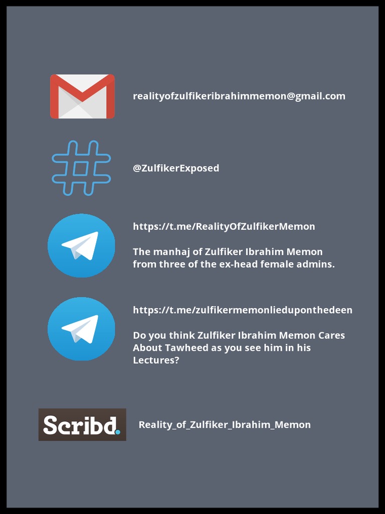 Regent's Park Mosque - Zulfiker Ibrahim Memon Exposed | PDF