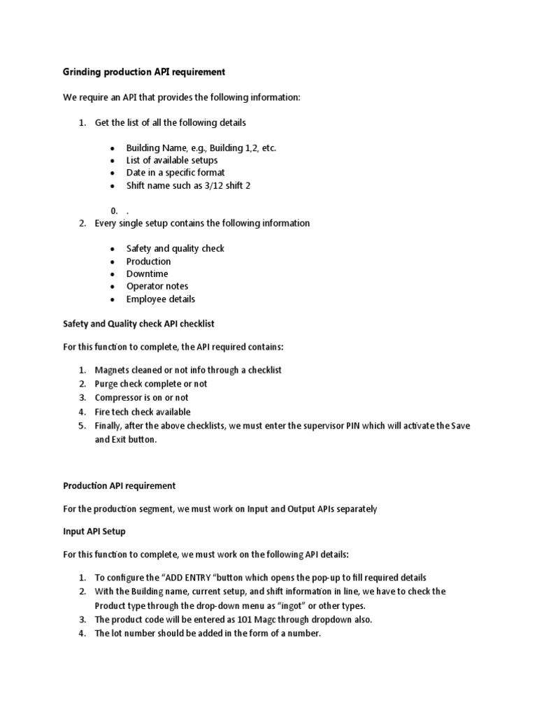 API User Story | PDF