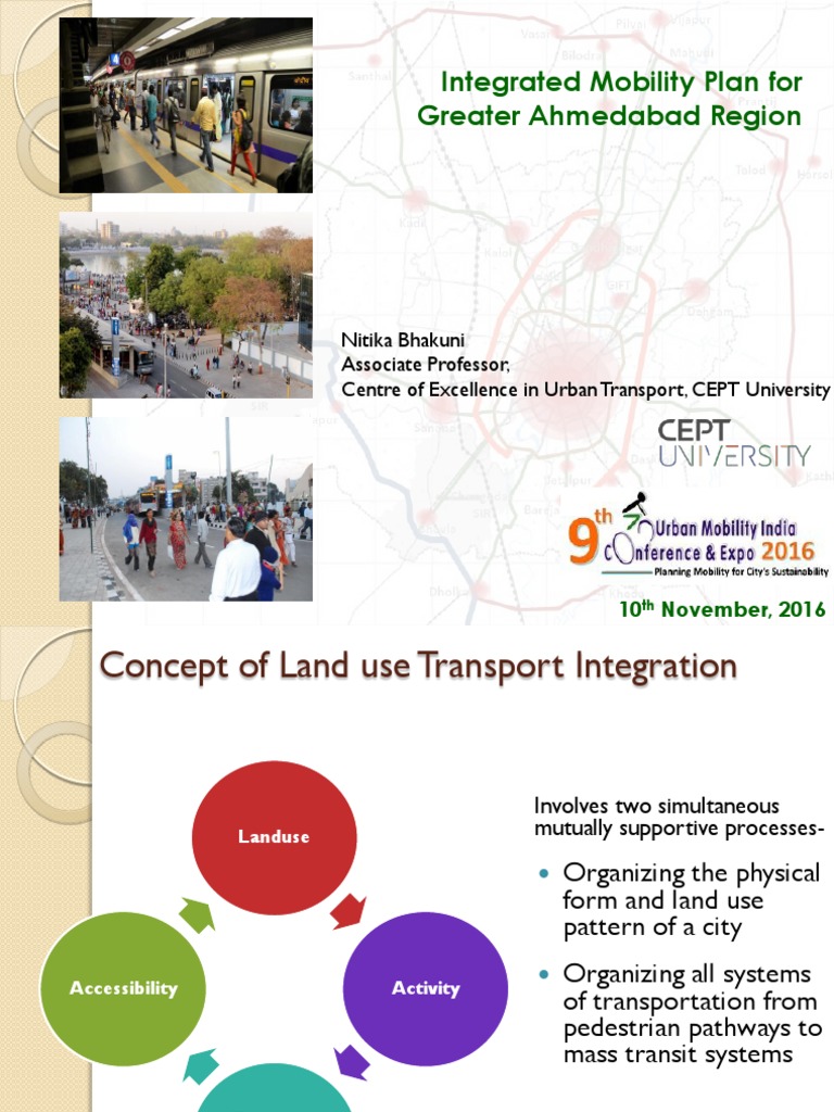 Integrated Mobility Plan For Greater Ahmedabad Region | PDF