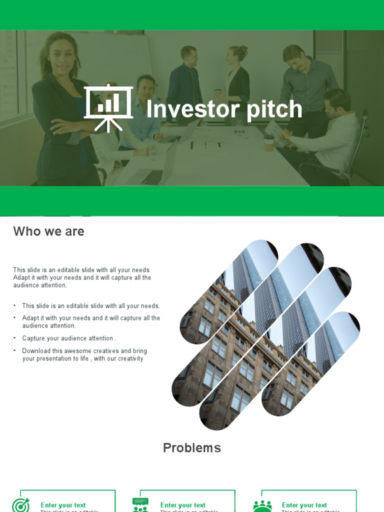 Investor Pitch Presentation Template | PDF | Financial Economics ...