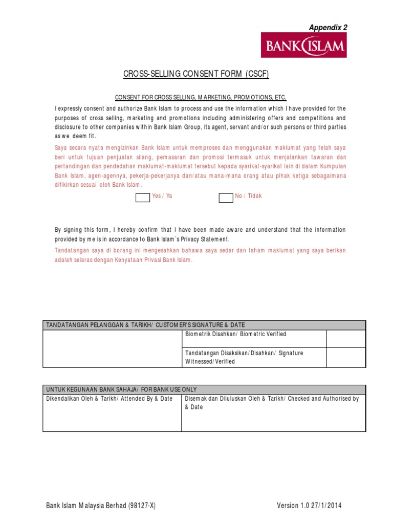 Cross Selling Form | PDF