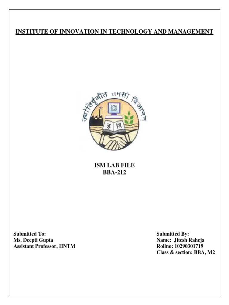 Ism Lab File (10290301719) | PDF | Databases | Relational Database Ism Lab File (10290301719) | PDF | Databases | Relational Database