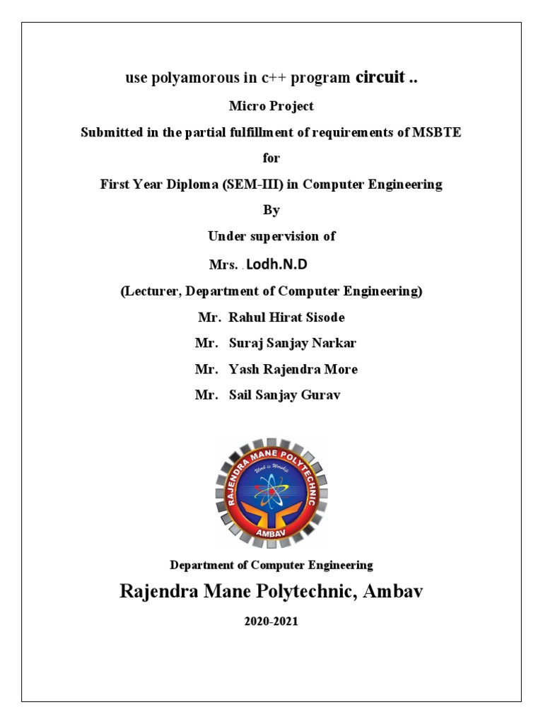 Micro Project of Oop Complete | PDF