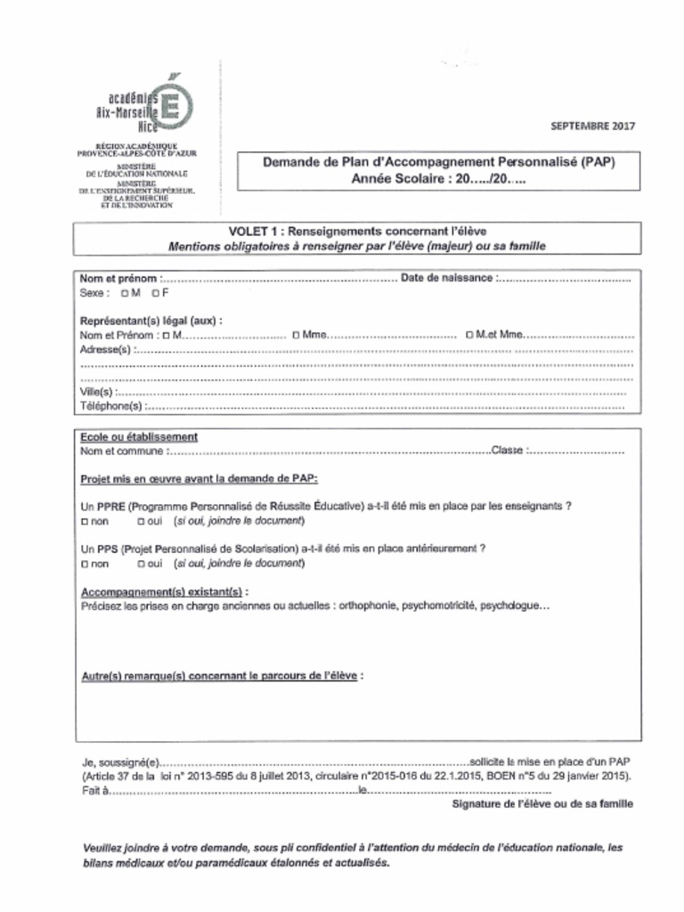 Demande de PAP | PDF